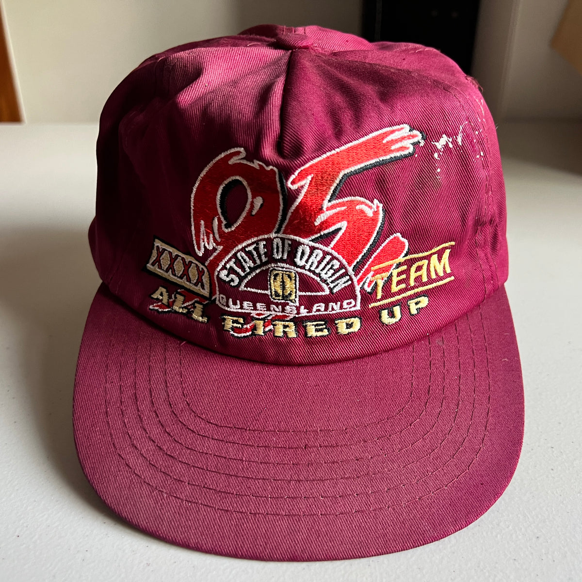 1995 Queensland Maroons Cap (Strap Damaged) – Boomfa Vintage