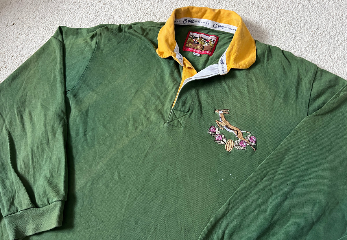 2000s Springboks Supporters Jersey - L (Cotton Traders) – Boomfa Vintage