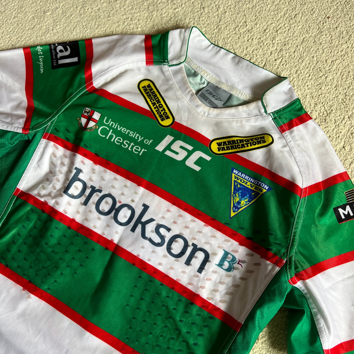 2013 Warrington Wolves RL Away Jersey - L (Monaghan, #5) – Boomfa Vintage